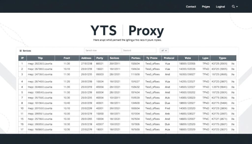 yts yify proxy list